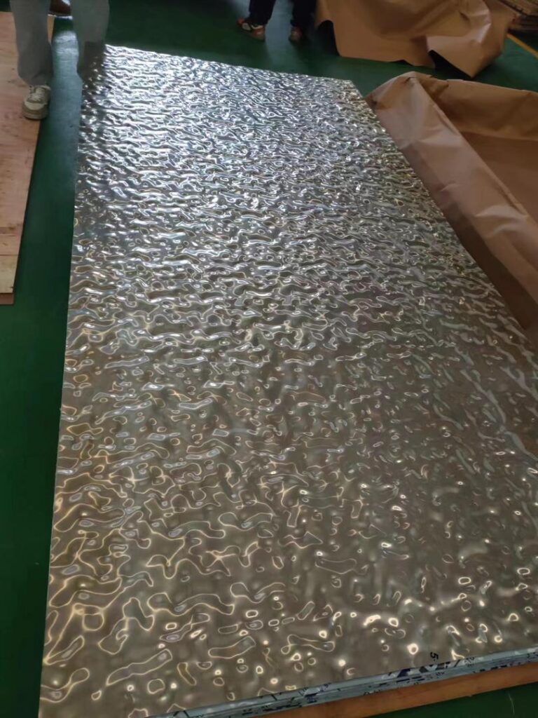 Gold Water ripple ss pvd sheet by SDS - SDS Profile