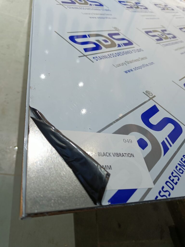 BLACK VIBRATION FINISH SS PVD SHEETS BY SDS ® - SDS Profile