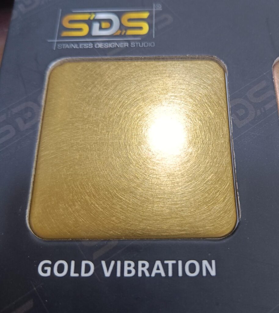 GOLD VIBRATION FINISH SS PVD SHEETS BY SDS ® - SDS Profile