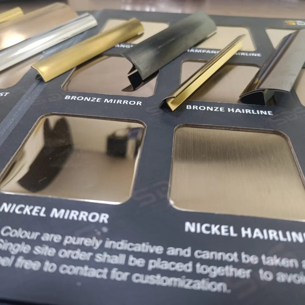 Half Round T Profile SS304 PVD Coated by SDS - SDS Profile