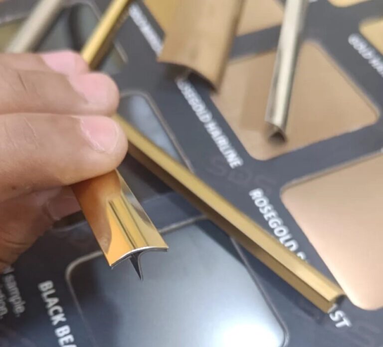 SS T Shape Tile Edge Trim Manufacturers in India - SDS