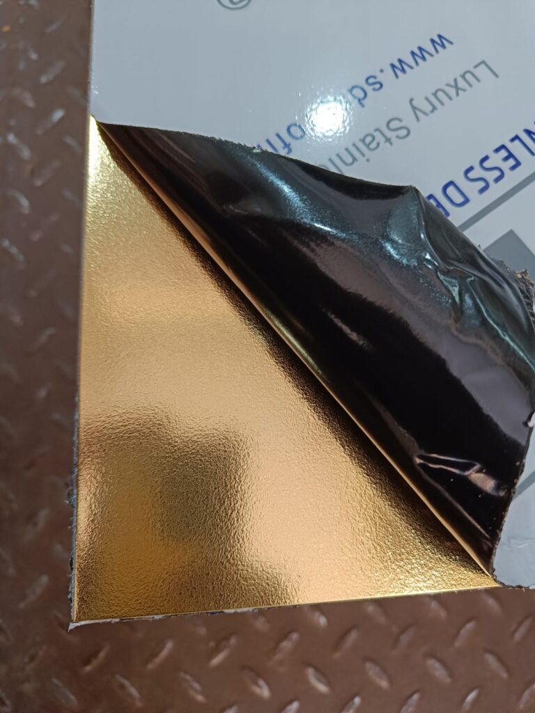 Stainless Steel Gold Leather Finish Designer Sheets By SDS®️ - SDS Profile