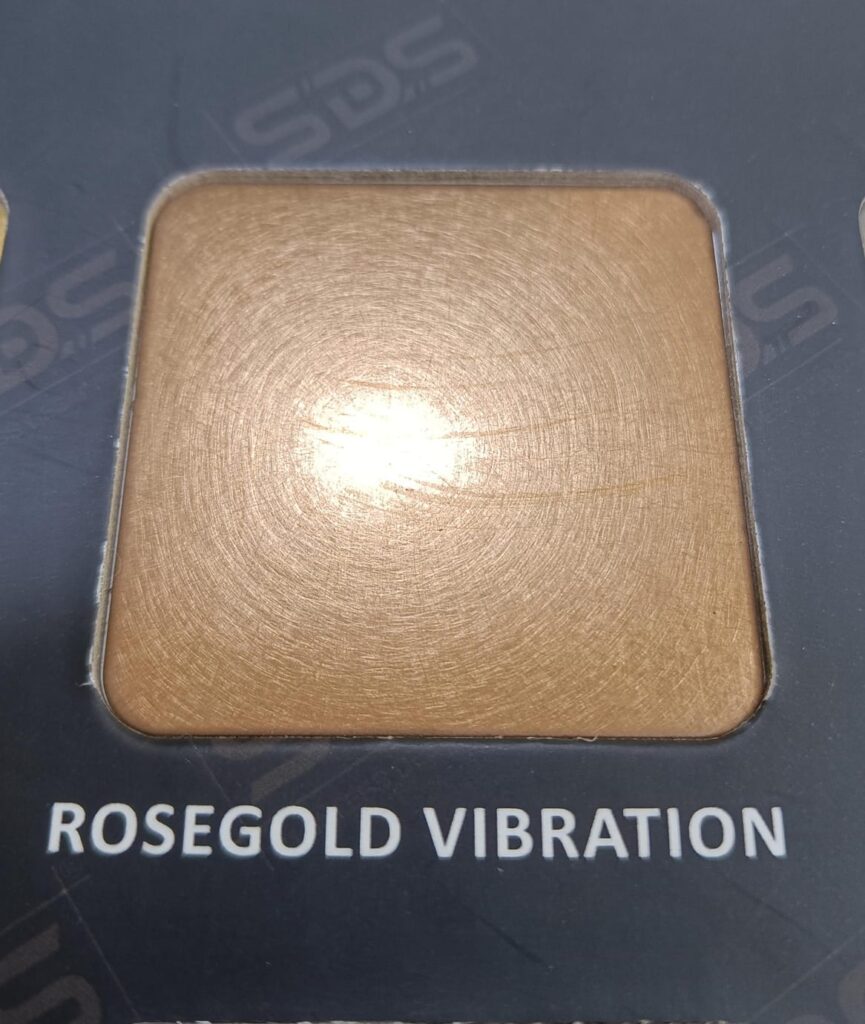Stainless Steel Rose Gold Gold Vibration Finish Designer Sheets By SDS ...