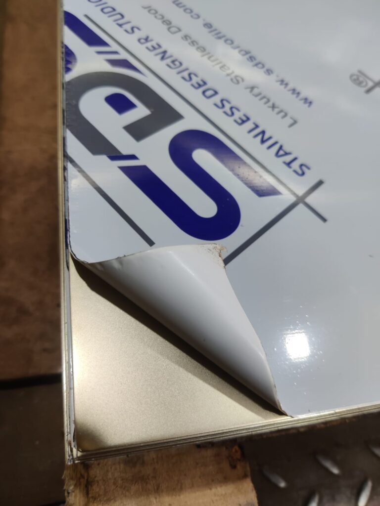 Stainless Steel Gold Glossy Light Hammer PVD Sheet By SDS®️ - SDS Profile